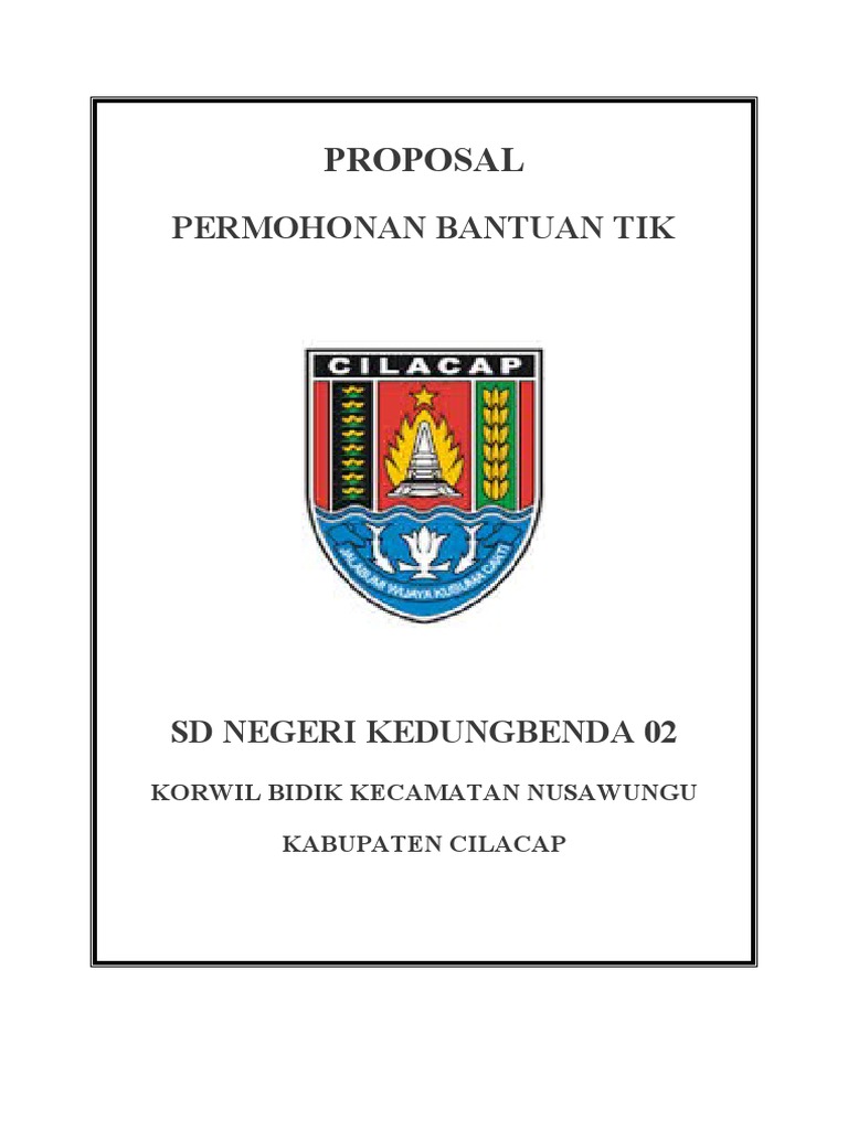 Proposal Permohonan Bantuan Tik Kedungbenda 01 | PDF