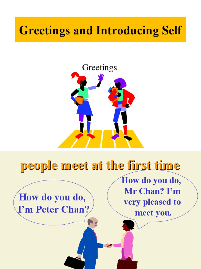 Greetings and Introducing Self | PDF