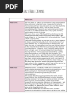 Weekly Student Teaching Reflective Journal | PDF | Special Education ...
