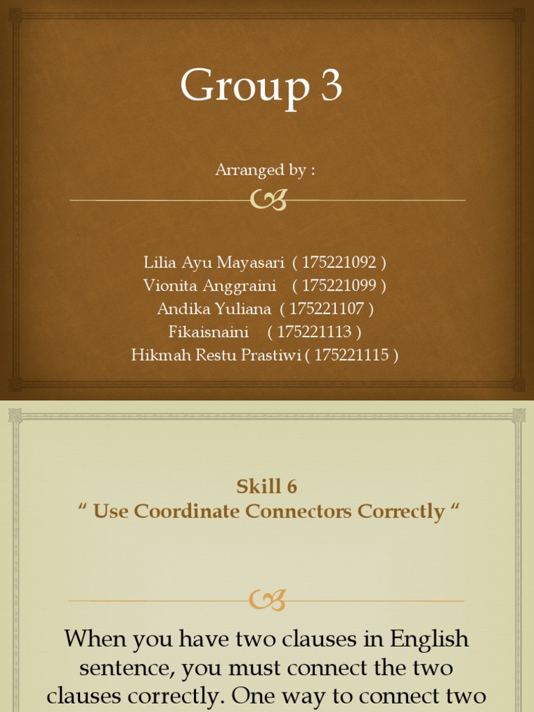 Use of Coordinate Connectors in English Sentences: Examples and ...