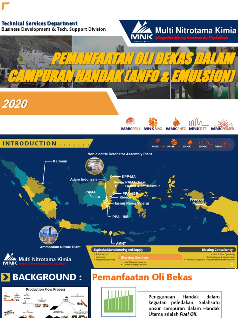 Pemanfaatan Oli Bekas Dalam Campuran Handak Utama - MNK | PDF