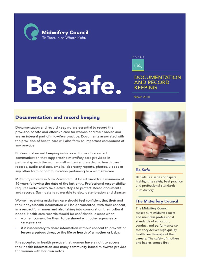 Be Safe 4 Documentation and Record Keeping F | PDF | Records Management ...