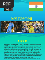 MS Dhoni Life Story | PDF | Athletic Sports | Sports