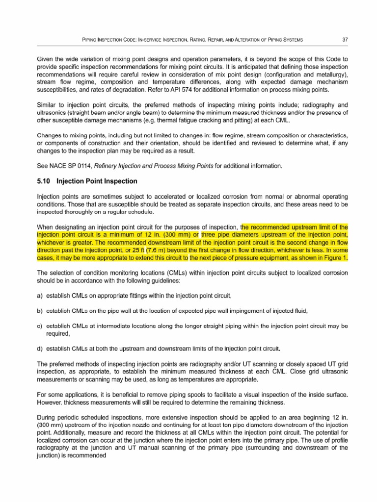 Injection Point Limitation | PDF