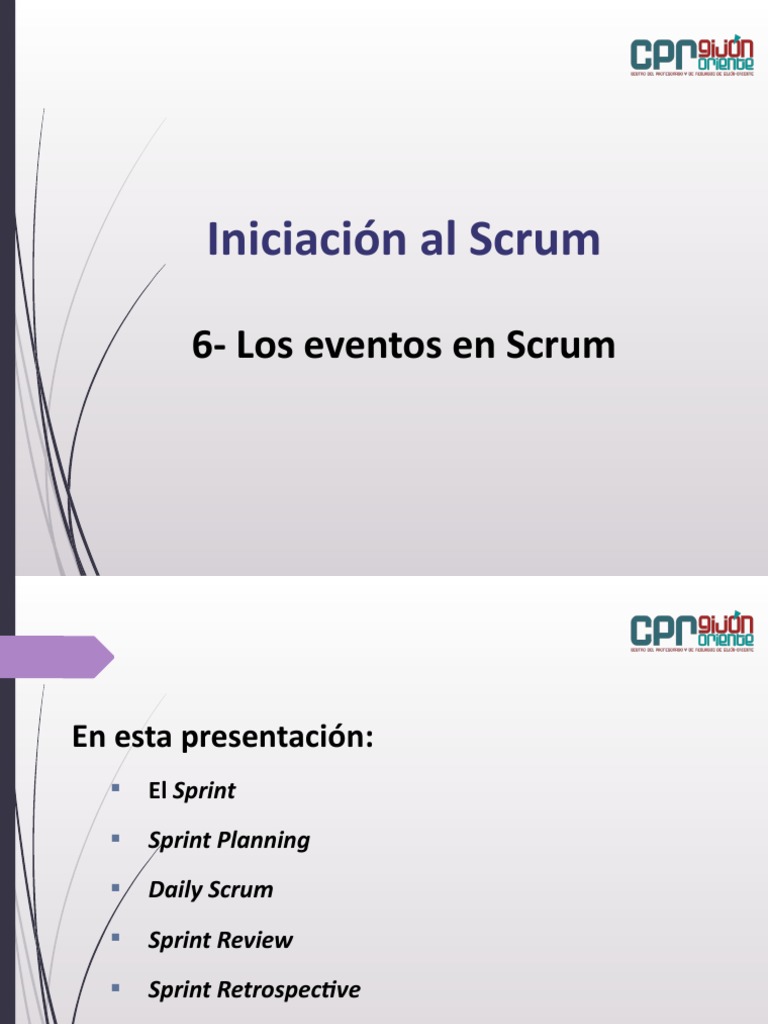 Los Eventos en Scrum | PDF | Scrum (desarrollo de software) | Business
