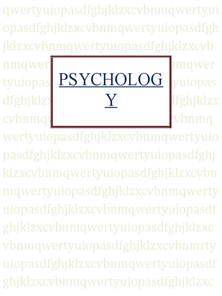 Overview of Psychology and Health Concepts | PDF | Mind | Psychology
