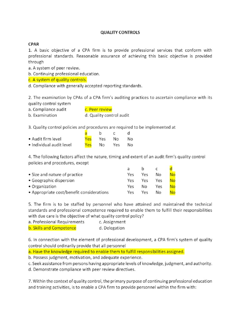Quality Controls Reviewer | PDF