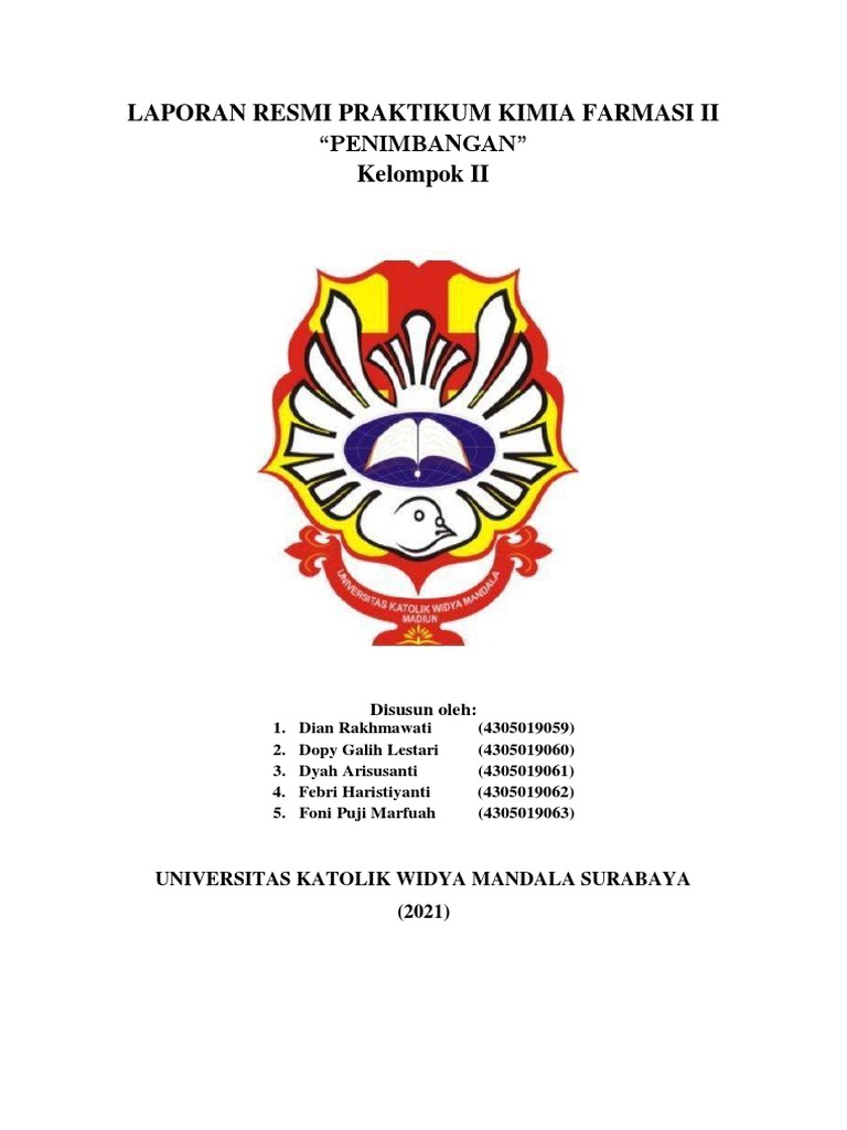 Laporan Resmi Praktikum Kimia Farmasi Ii | PDF