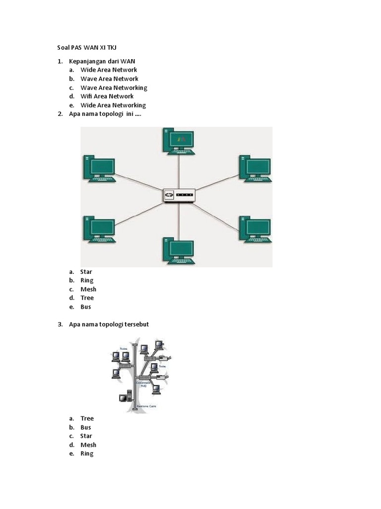 Soal PAS WAN Kelas XI TKJ | PDF
