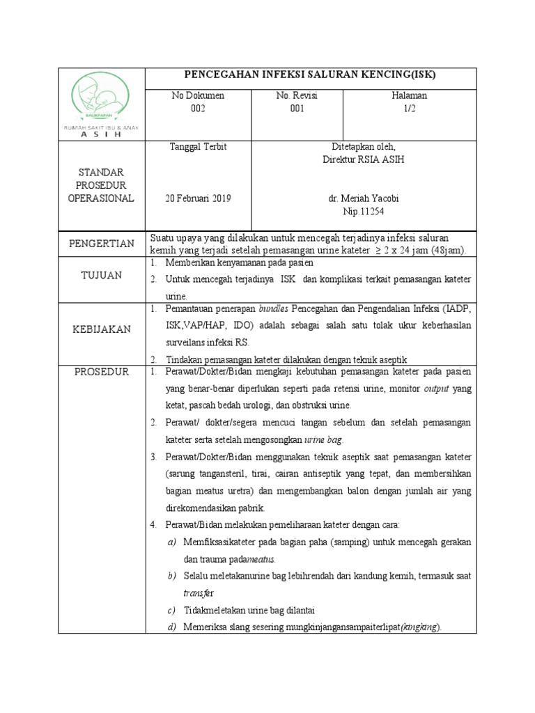 Spo Pencegahan Isk | PDF | Sains & Matematika