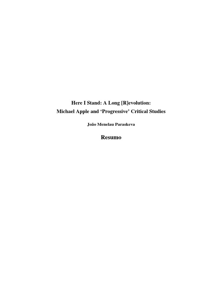Michael Apple's Critical Contributions to Education and Curriculum ...