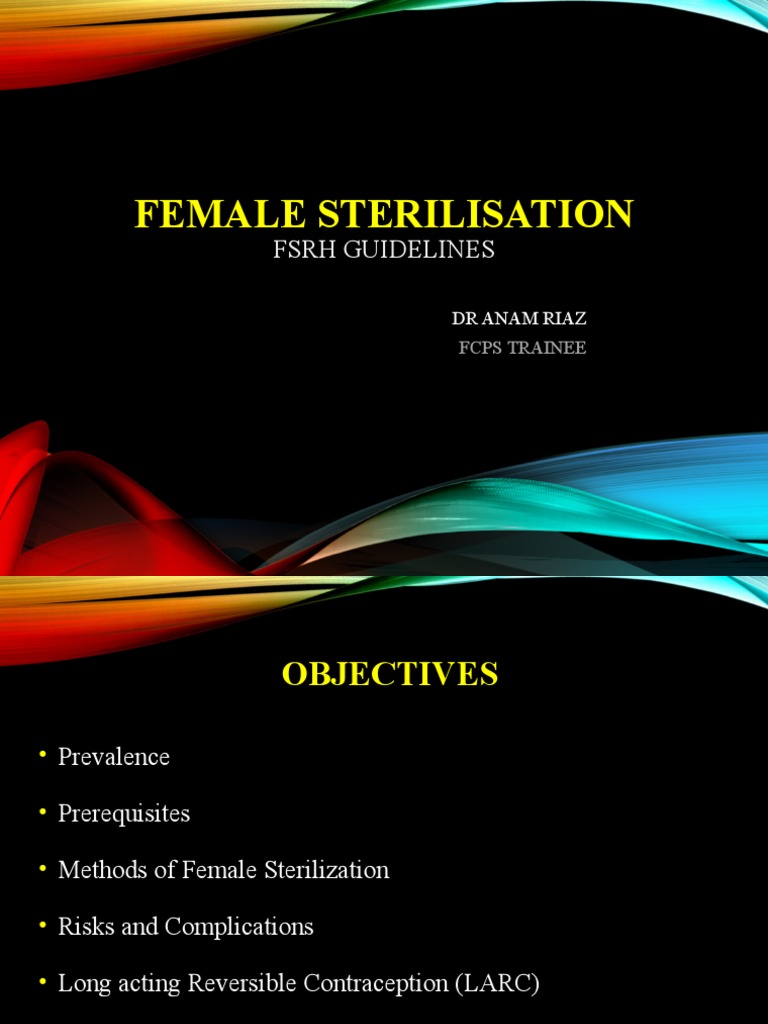 Female Sterilisation: FSRH Guidelines | PDF | Birth Control | Human ...