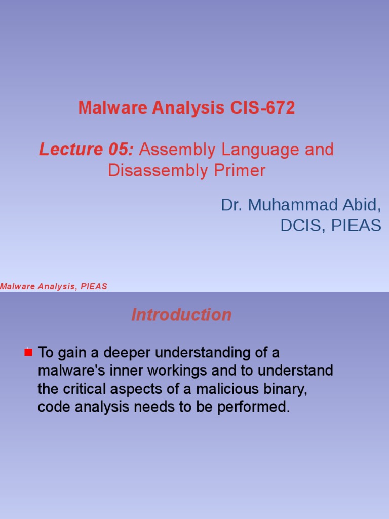 Malware Analysis for Students | PDF | Computer Architecture | Computer ...