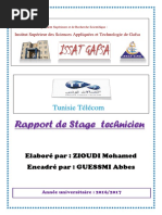 Rapport de Stage Tunisie Telecom | PDF | GSM | Télécommunication