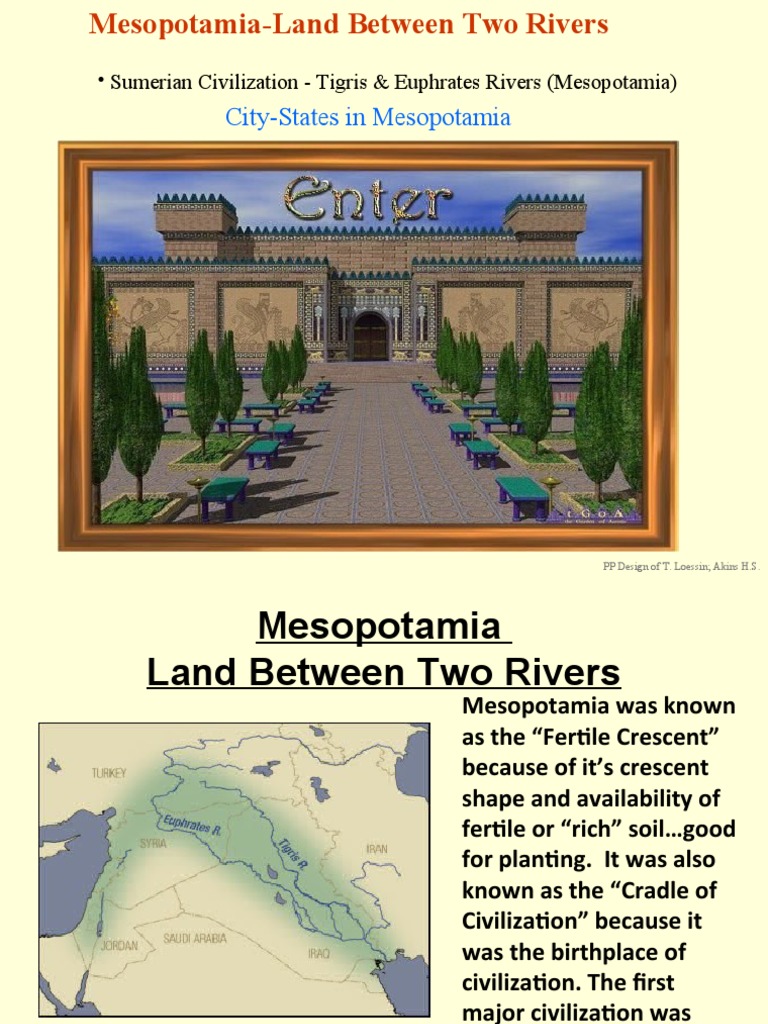 City-States in Mesopotamia: - Sumerian Civilization - Tigris ...