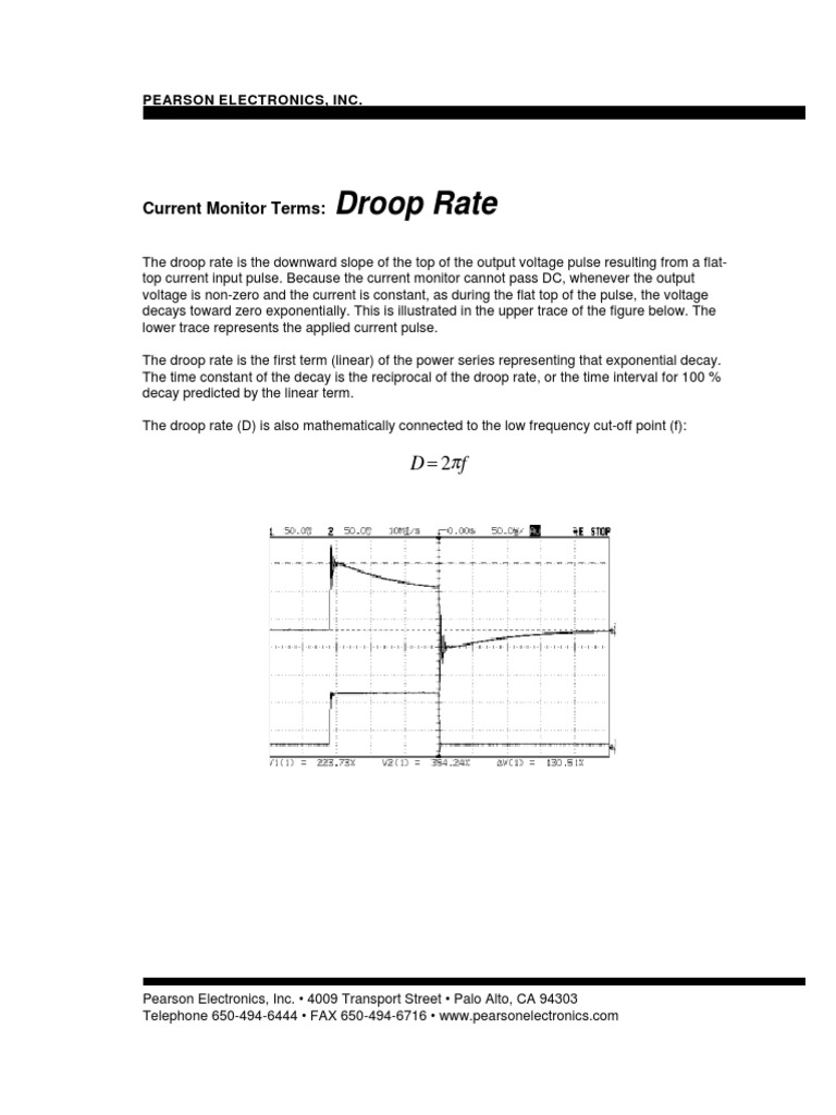 Droop Rate: Current Monitor Terms | PDF