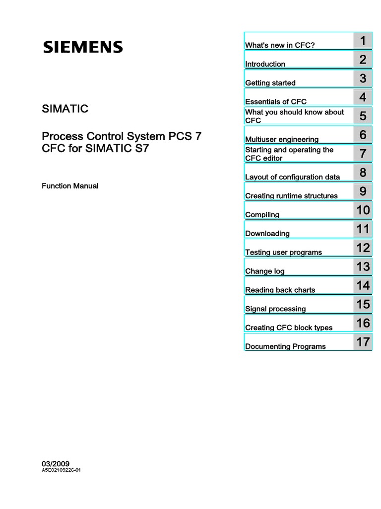 PCS7 CFC | PDF | Process (Computing) | Computer Program