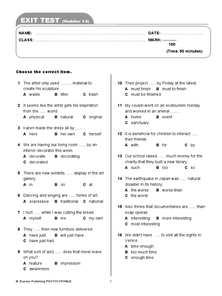 Spark 4 Exit Test | PDF