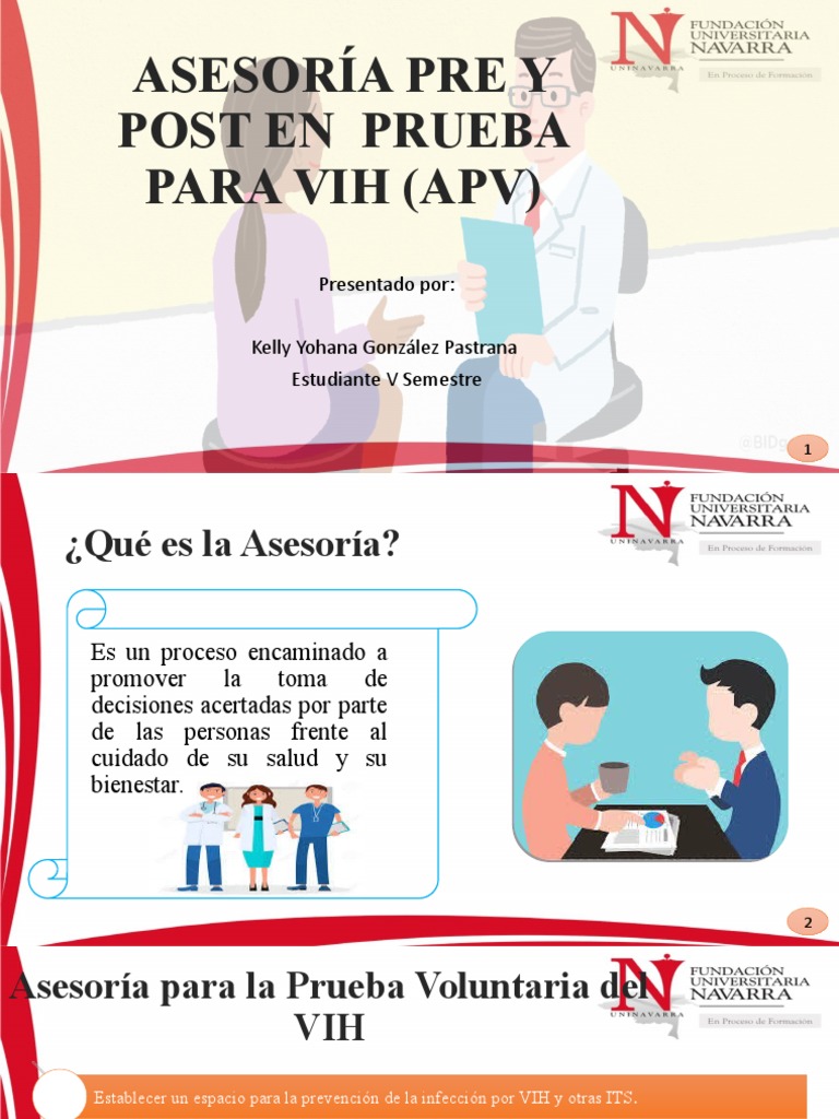 Asesoría Pre y Post en Prueba para Vih - Kelly Gonzalez | PDF | VIH ...