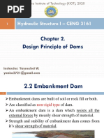 Hydraulic Structures II Lecture Note | PDF | Spillway | Dam