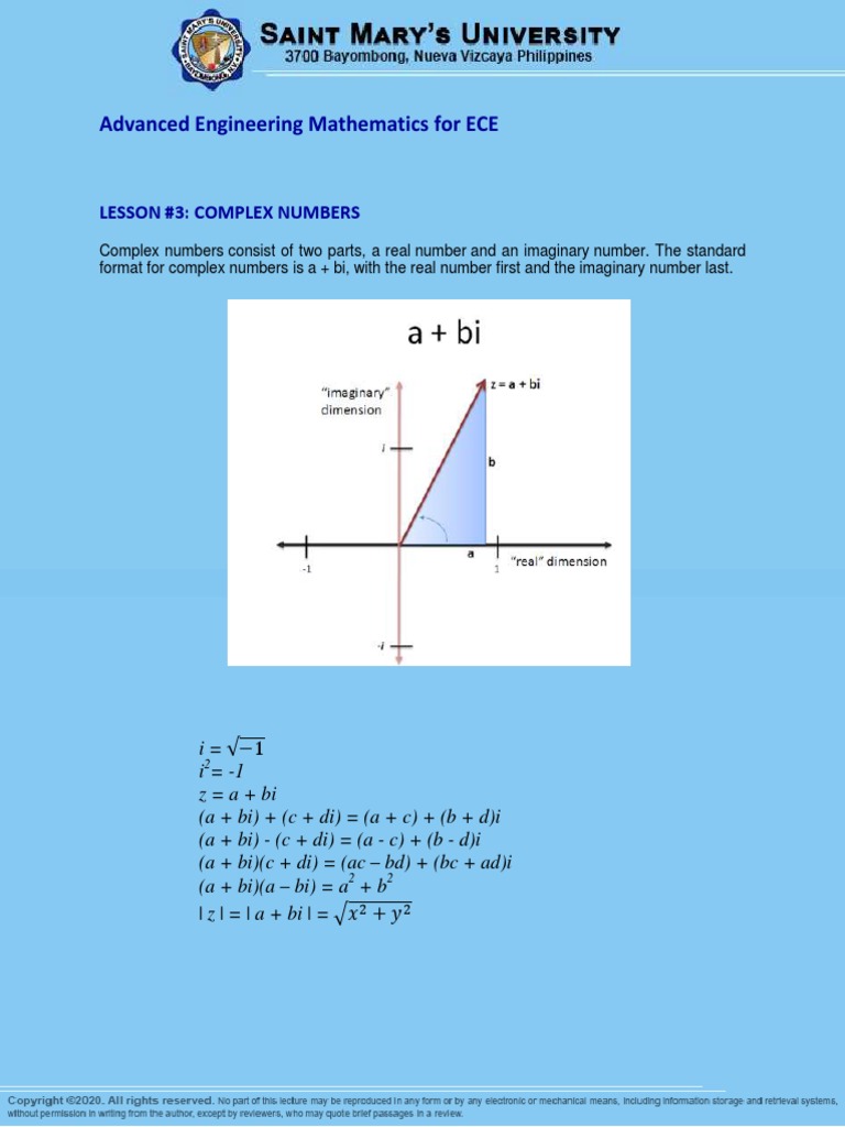 Adv Engg Math Lesson #3 | PDF