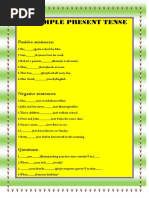 4th Grade Present Simple Verb Worksheet | PDF | Syntax | Grammar