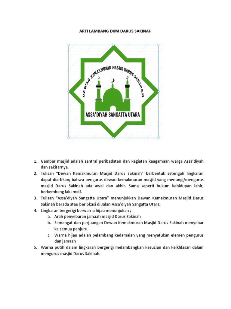 Arti Lambang DKM Darus Sakinah | PDF