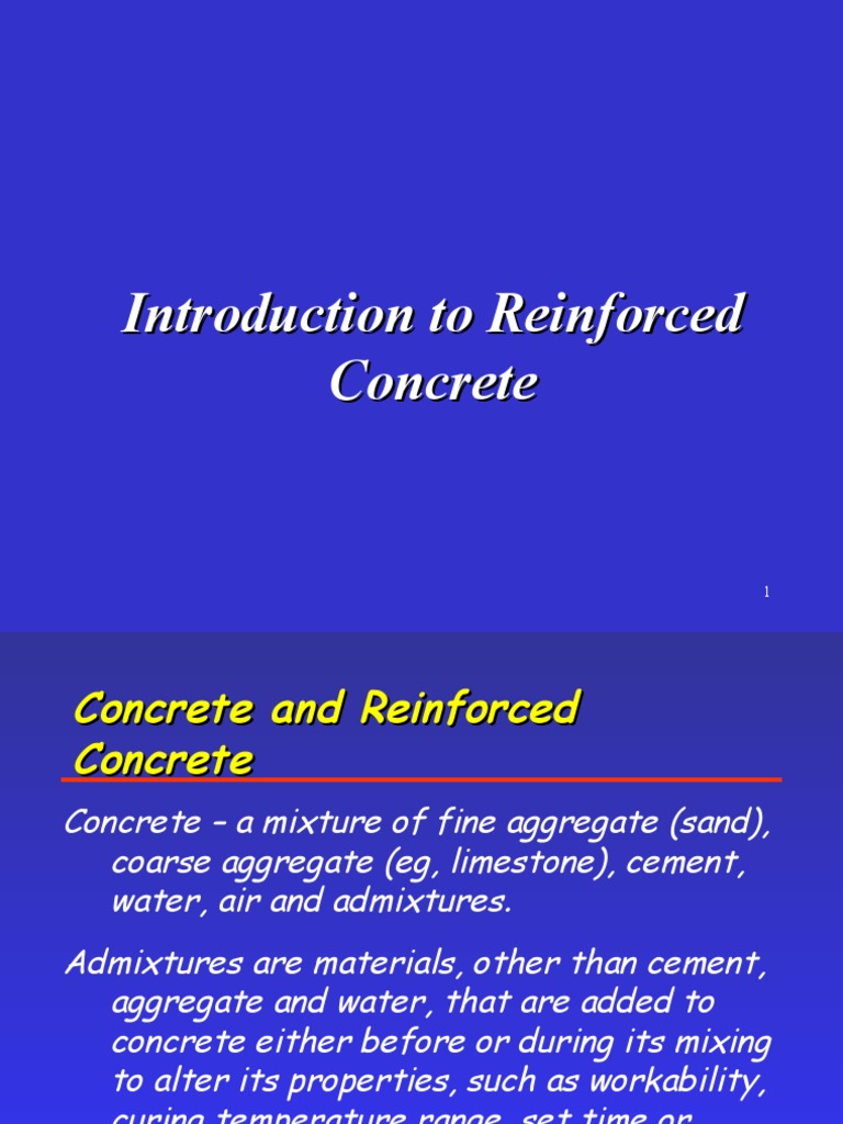 Introduction To Reinforced Concrete | Download Free PDF | Reinforced ...