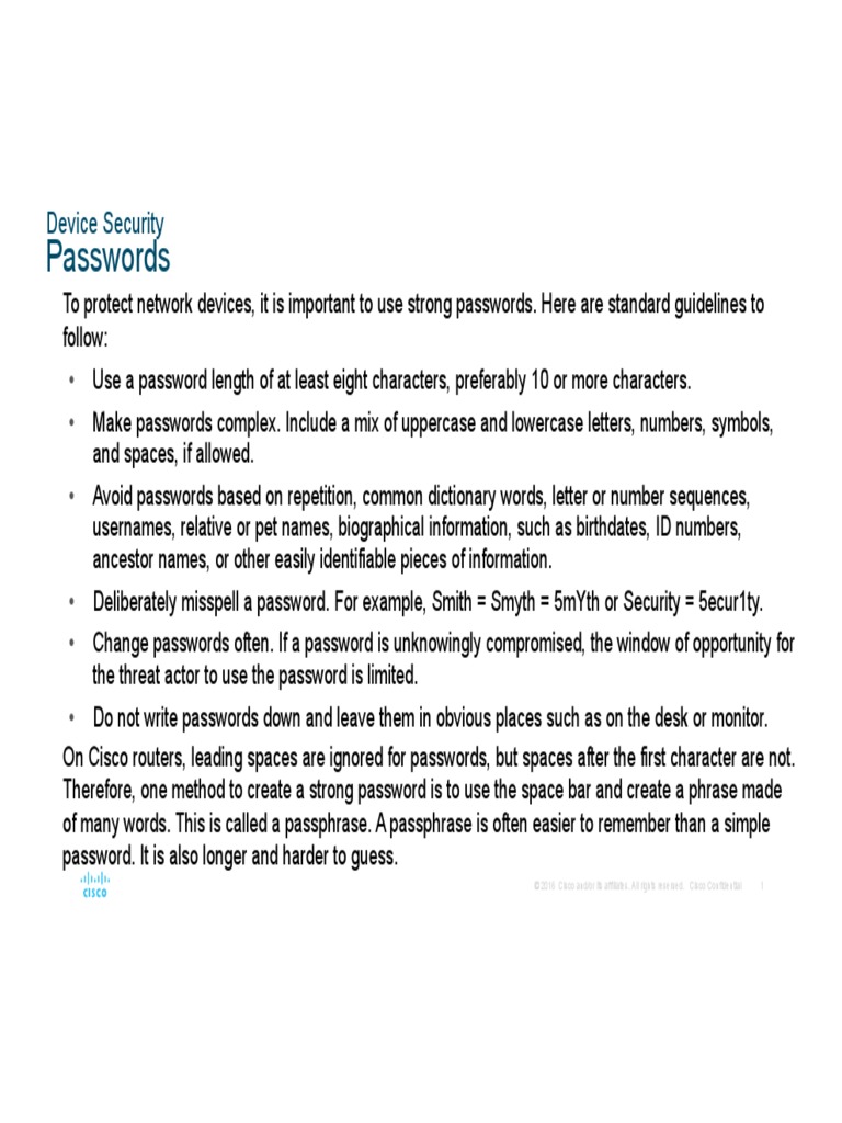 Passwords: Device Security | PDF | Password | Key (Cryptography)