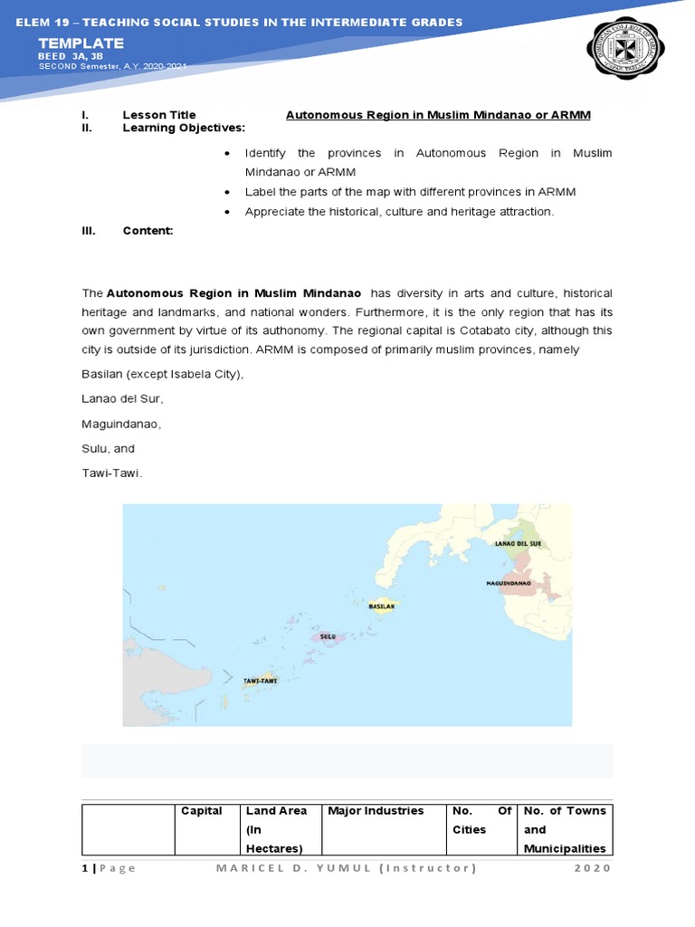 Overview of ARMM Provinces and Culture | PDF | Mindanao | Southeast Asia