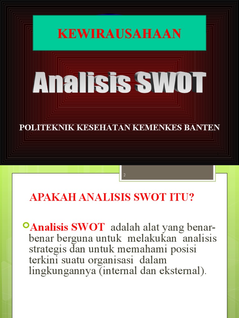 Analisis Swot MK Wirausaha | PDF