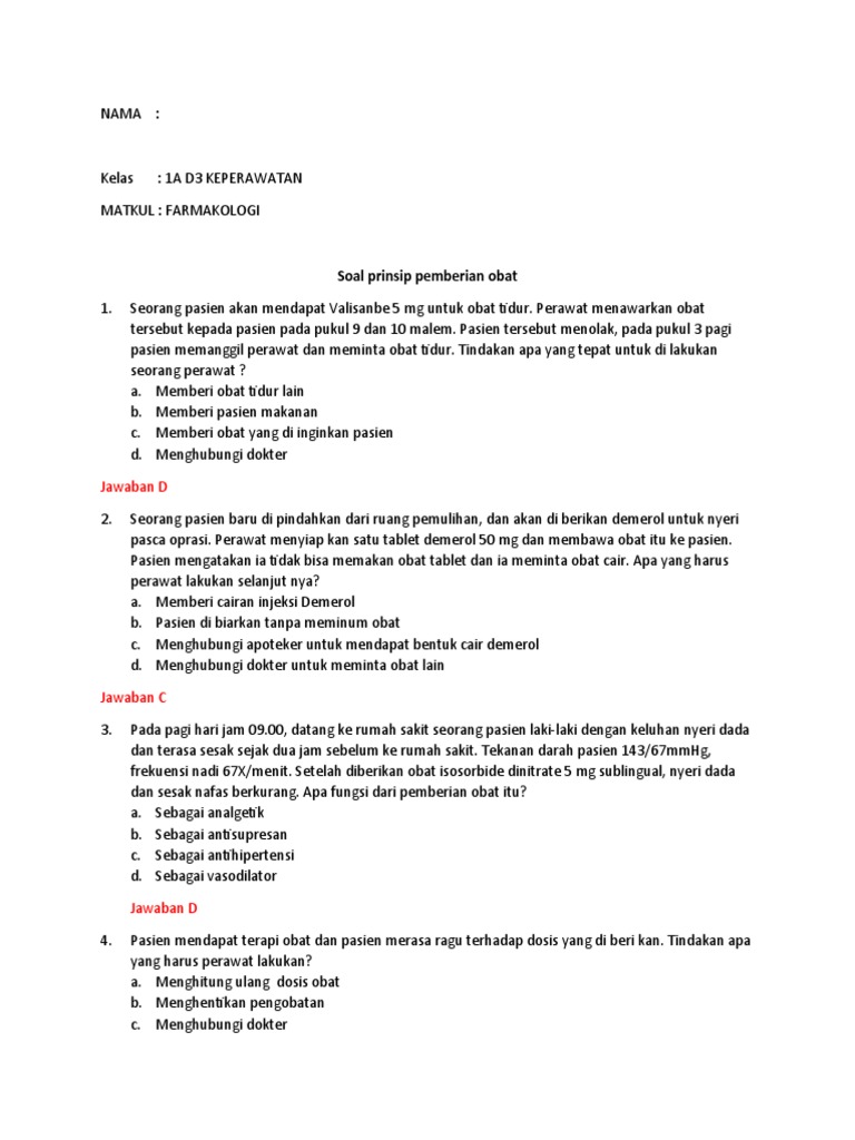 Farmaologi - Mind Map Prinsip Pemberian Obat Yang Benar | PDF