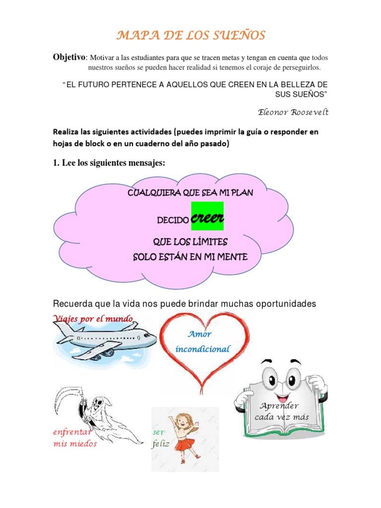 Guía 1 Mapa De Sueños Pdf