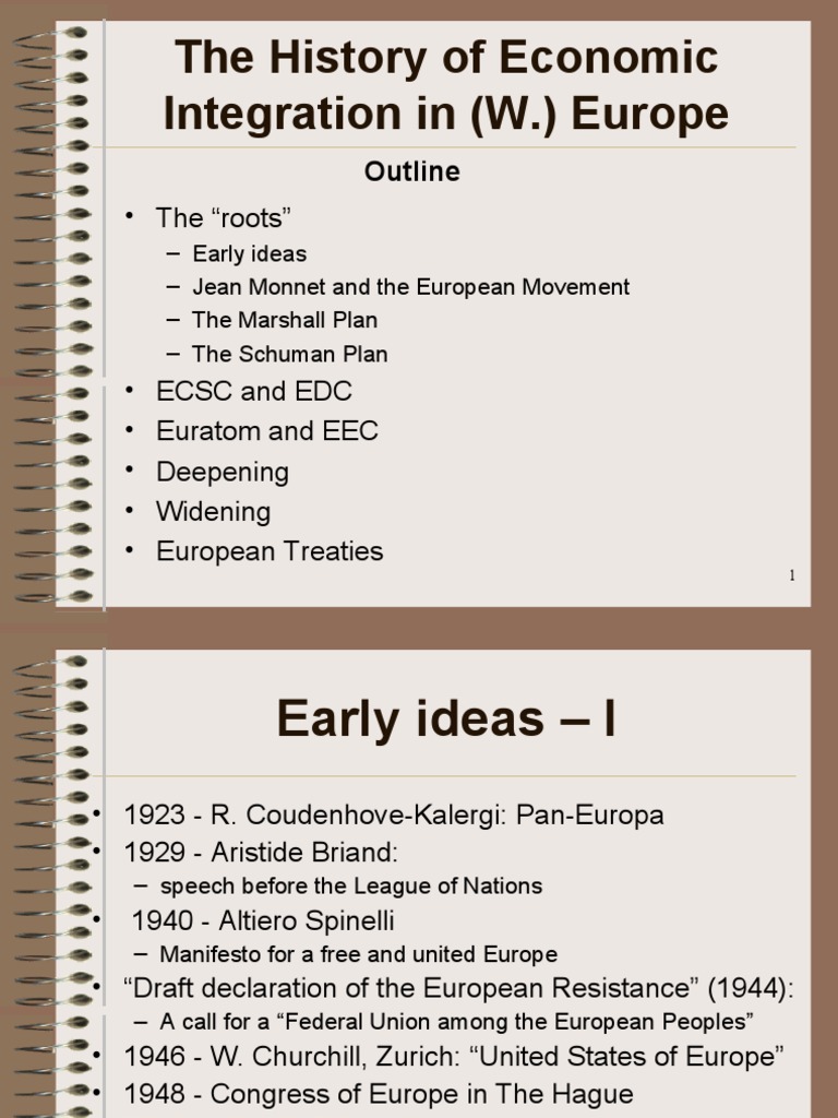 01 - History of Integration | PDF | European Union | European Integration