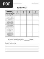 Visual Arts Rubric | PDF