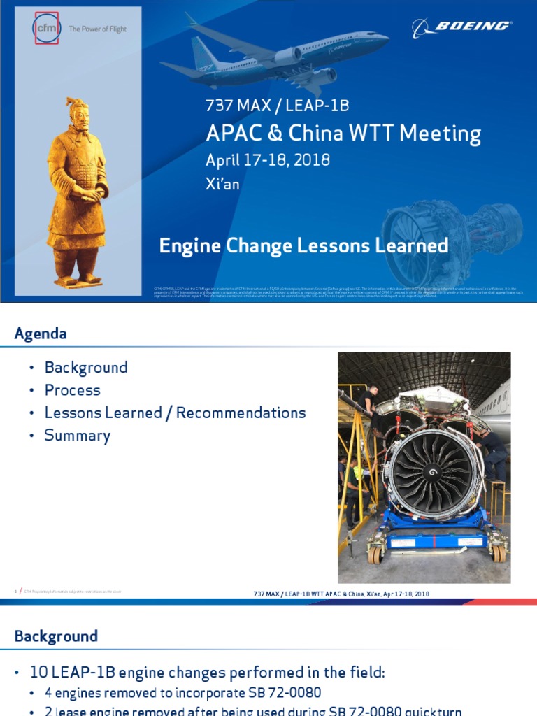 LEAP-1B - Engine Change Lessons Learned | PDF | Vehicle Technology ...