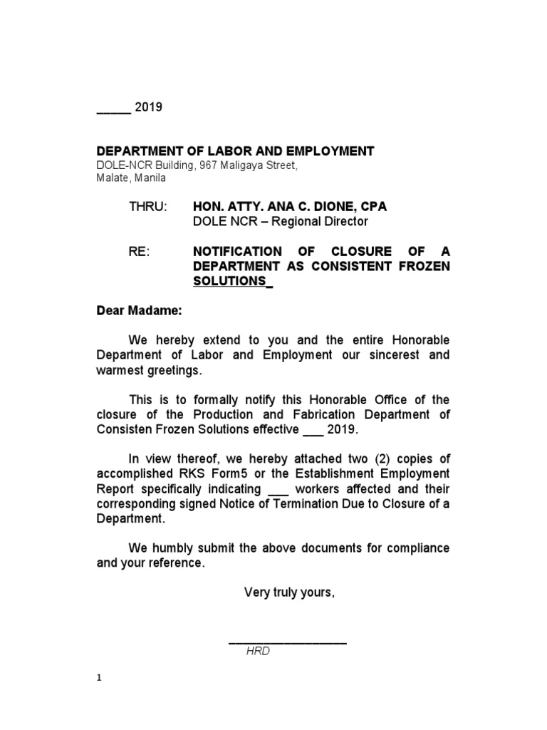 Cover Letter To Dole | PDF