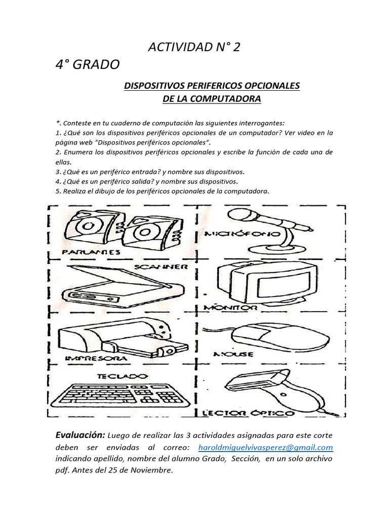 ACTIVIDAD N 2 DE COMPUTACION 4° Grado | PDF