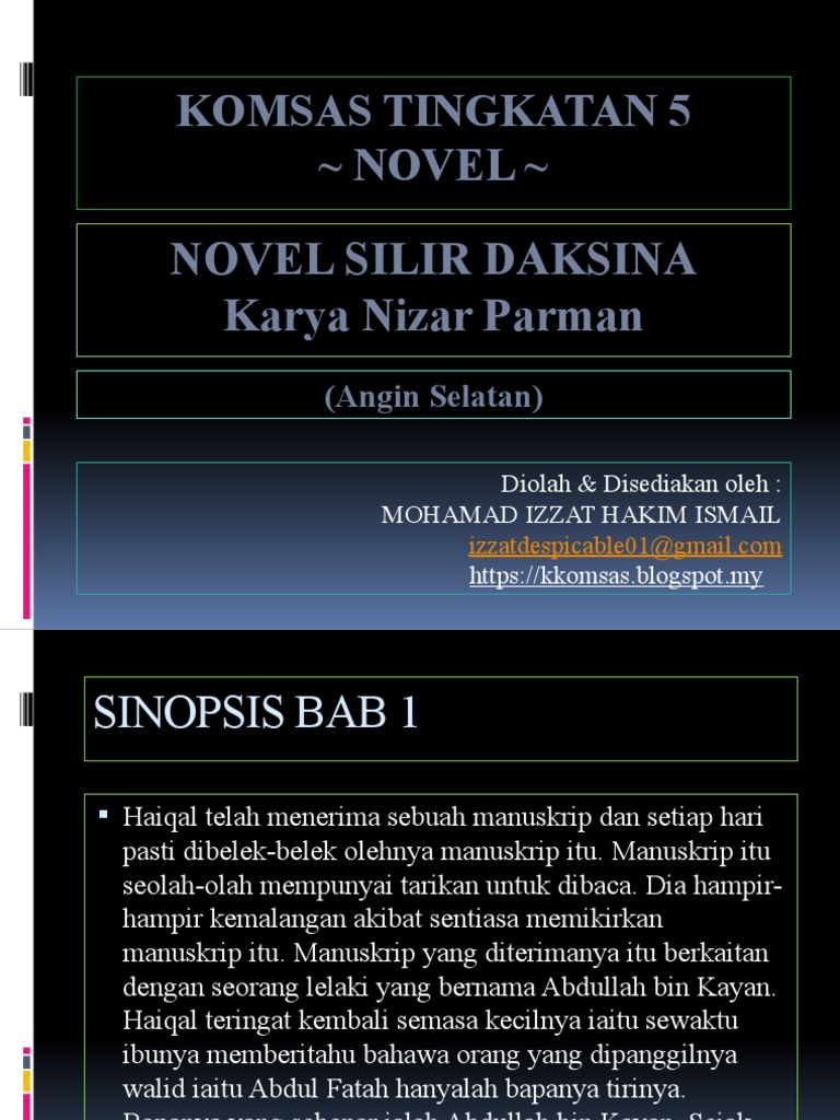 Novel Silir Daksina | PDF