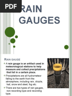 Different Types of Rain Gauges PDF | PDF | Precipitation | Rain