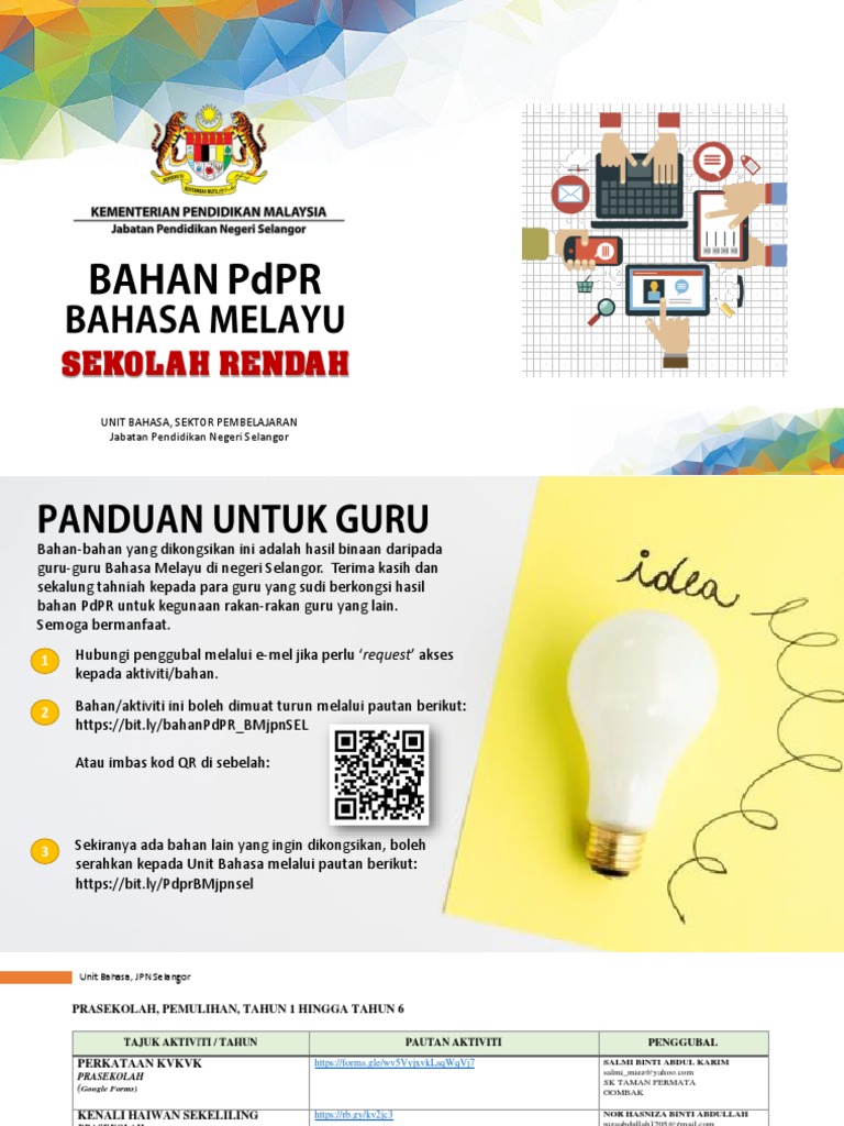 SR - Bahan PDPR BM - Jpnsel | PDF