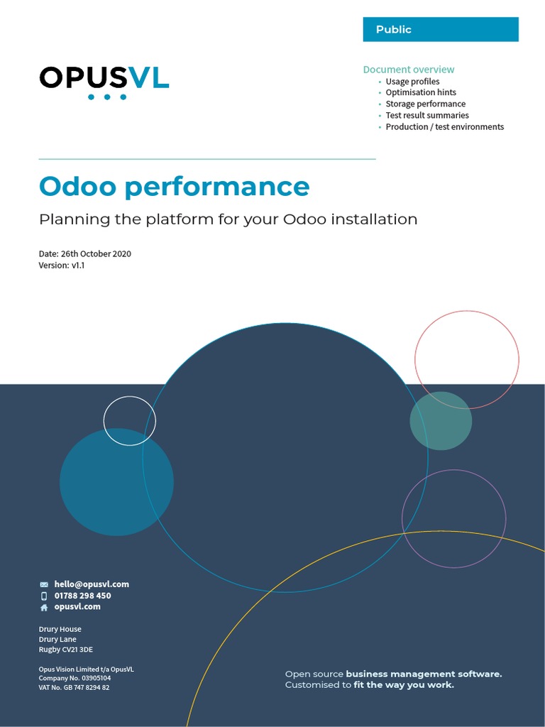 Odoo Performance: Planning The Platform For Your Odoo Installation | PDF | Computer Data Storage ...