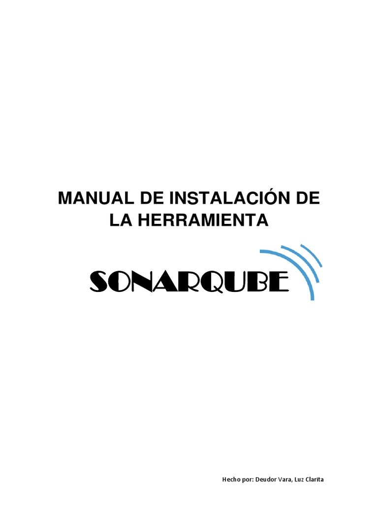 Manual de Instalación Sonarqube | PDF | Java (lenguaje de programación) | Software