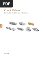 Check Valves: C, CA, CH, CP, and CPA Series | PDF | Valve | Pressure