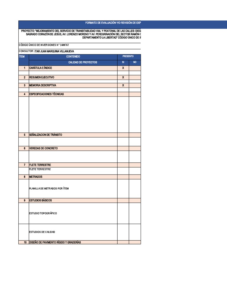 Evaluacion de Expediente Tecnico Ramon Castilla | PDF | Presupuesto | Naturaleza