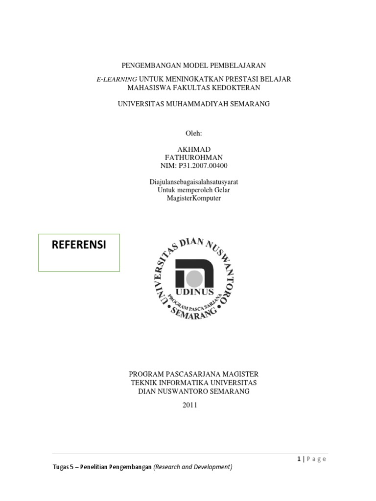 Model E-Learning untuk Mahasiswa Kedokteran | PDF