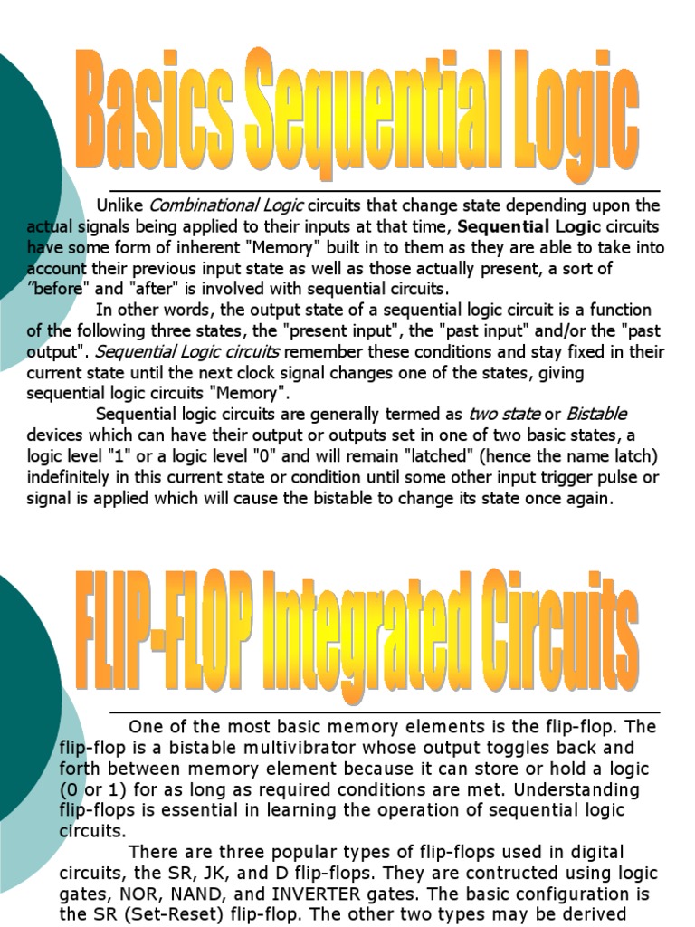 Ic Flip-Flop | PDF | Logic Gate | Electronic Design