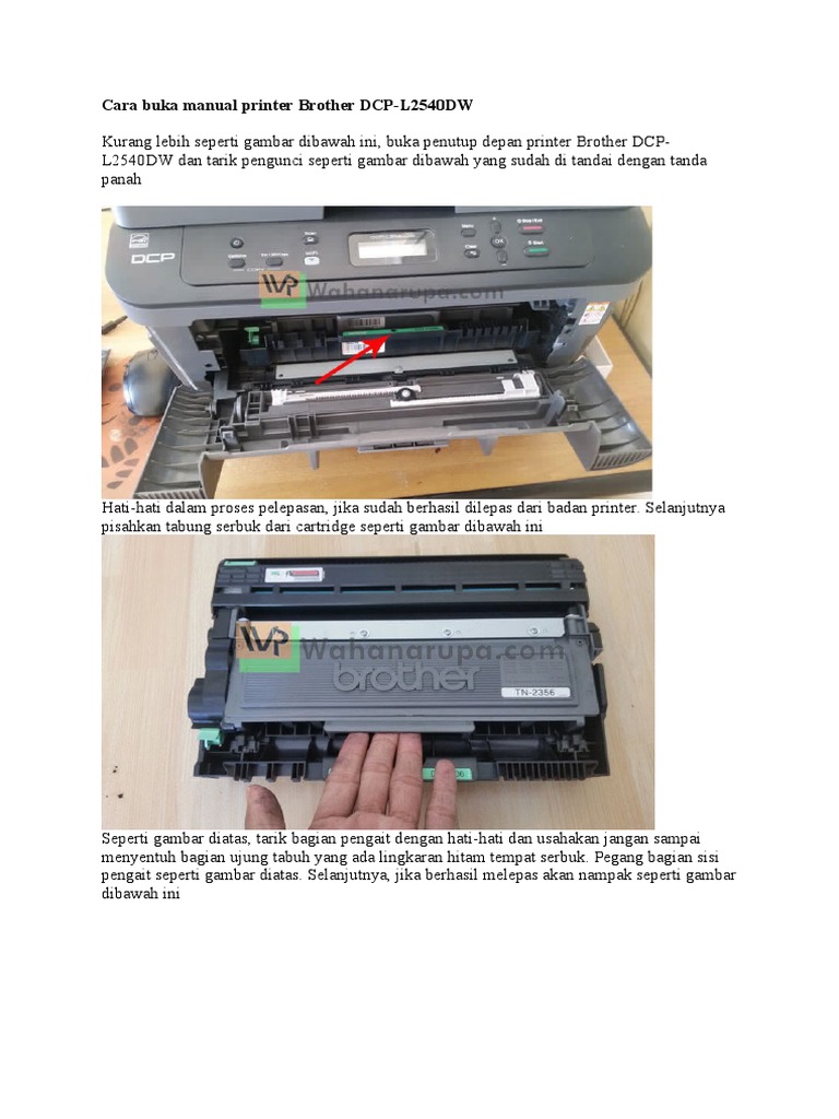 Cara Buka Manual Printer Brother | PDF
