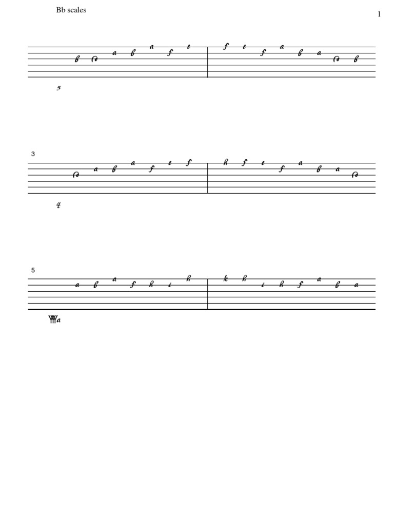 BB Scales | PDF