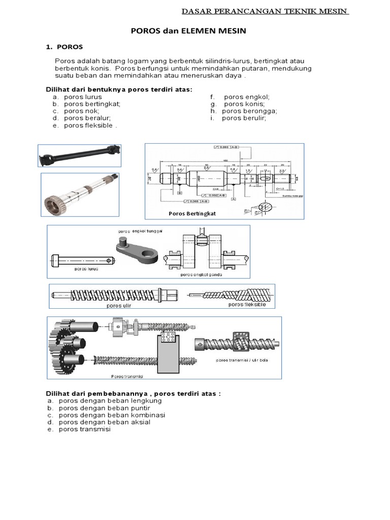 Poros Dan Elemen Mesin | PDF | Griya & Taman | Sains & Matematika
